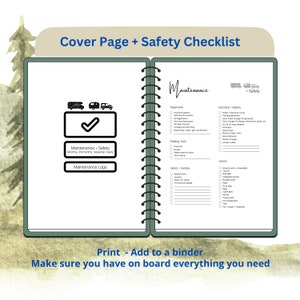 Printable RV Maintenance Checklist RV Maintenance Log RV - Etsy