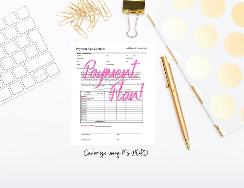 Minimalistic Design Payment Plan, Payment Plan Authorization, Payment ...