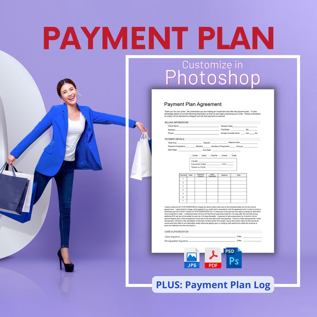 Payment Plan, Photographer Payment Plan, Payment Plan Authorization ...