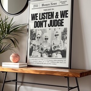 We Listen and We Dont Judge Moody Wall Art Extra Large Digital Wall Art ...