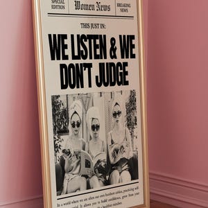 We Listen and We Dont Judge Moody Wall Art Extra Large Digital Wall Art ...