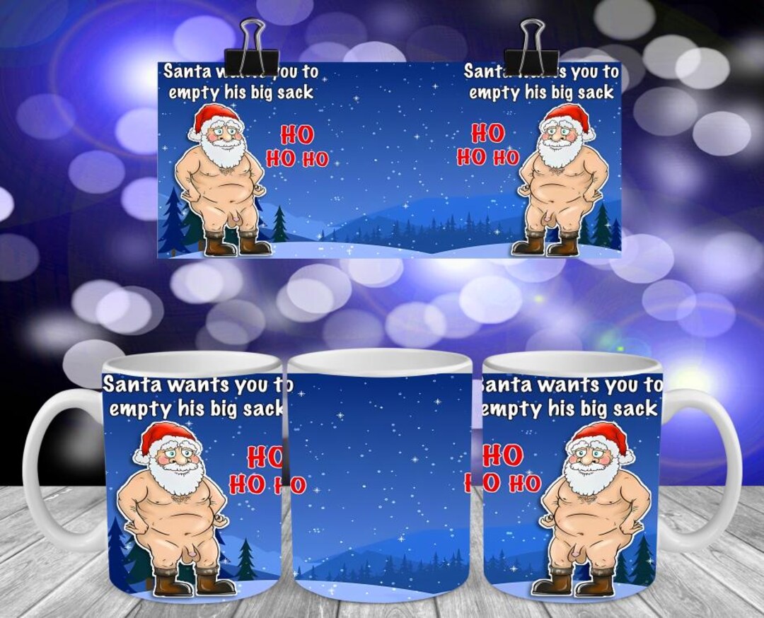Novelty SANTA'S Sack Gift Rude Joke Christmas Birthday Mug Friend ...