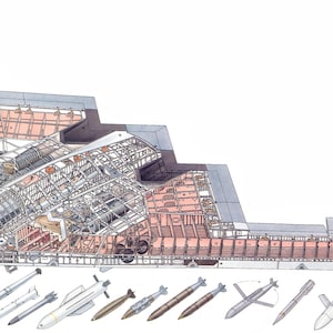 B-2 Spirit Stealth Bomber Blueprint Art (digital Download) - Etsy