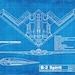 B-2 Spirit Stealth Bomber Blueprint Art (digital Download) - Etsy