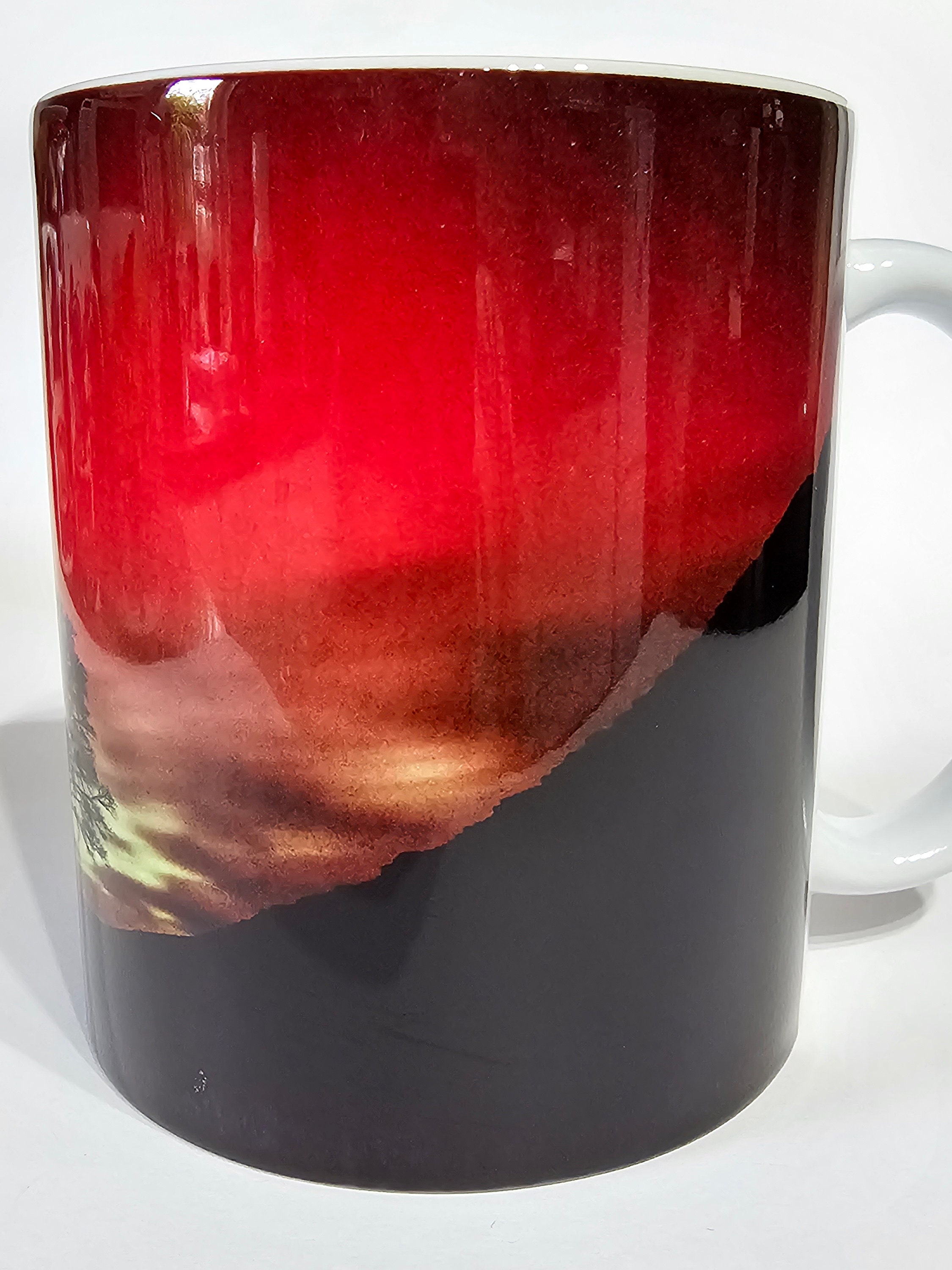 Sycamore Gap Robin Hoods Tree Northern Lights Mug 11 Oz Mug Full Wrap ...