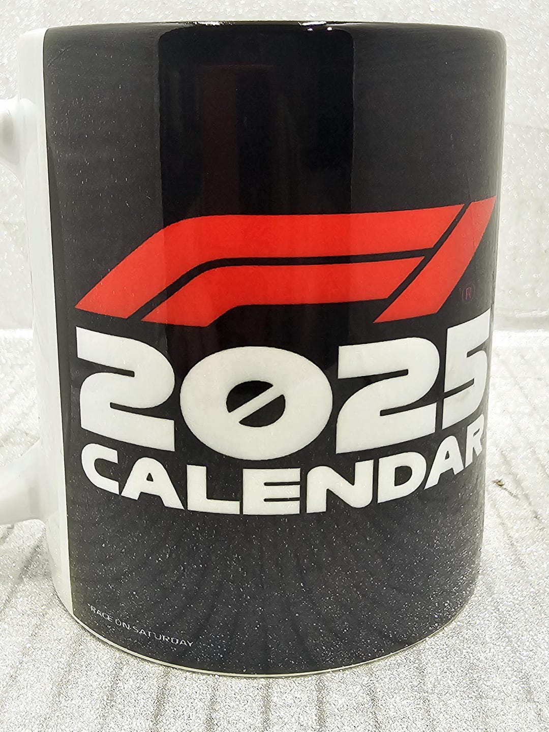 F1 2025 Race Calendar Formula 1 Car Tea Coffee 11oz Mug Black Ideal ...