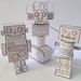 Robot Craft Printable Paper Models, Digital Download, Jpegs and SVG ...