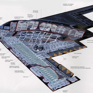 B-2 Spirit Stealth Bomber Blueprint Art (digital Download) - Etsy