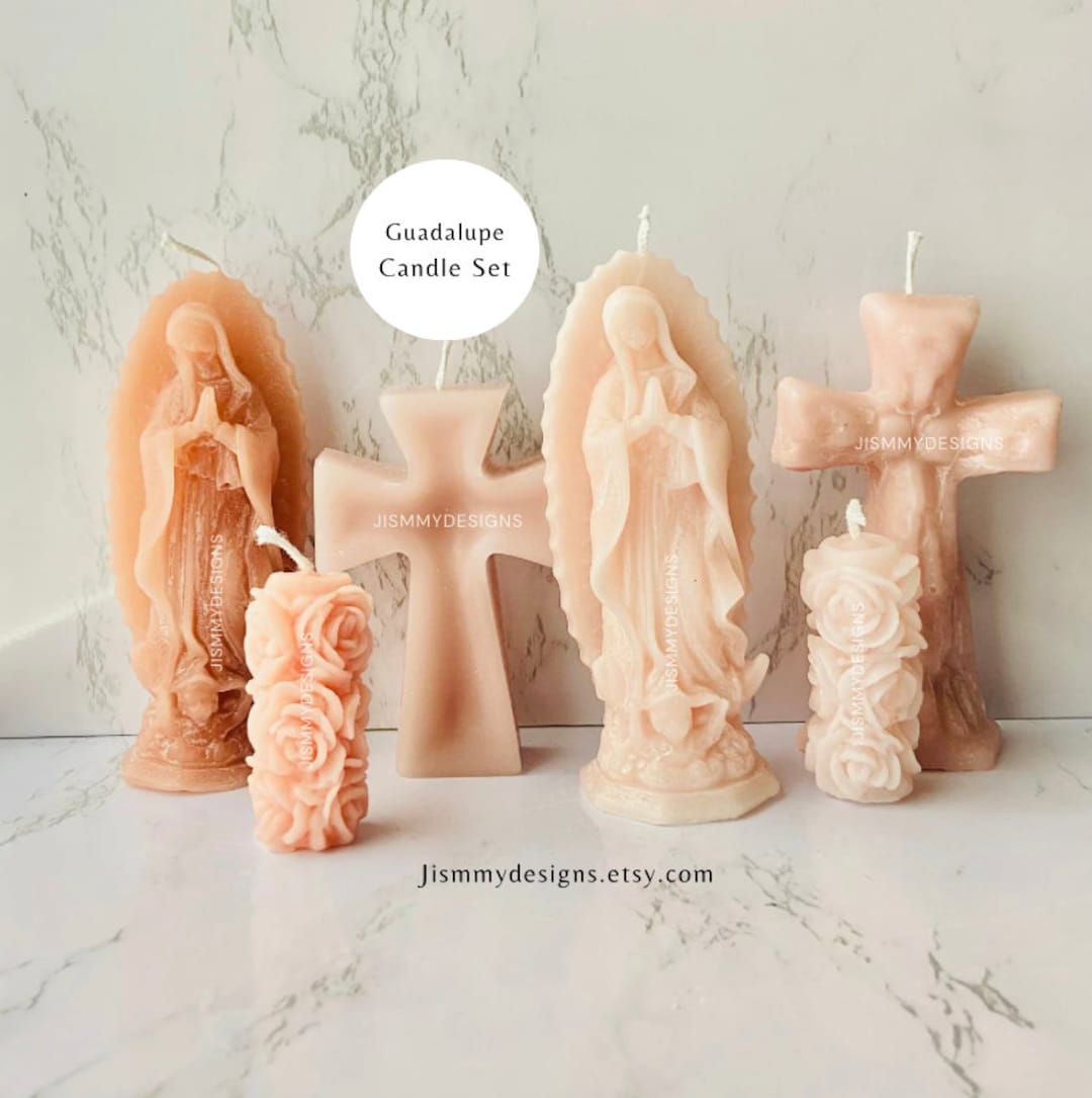 Lady of Guadalupe Candles, Virgin Mary Candles, Religious Candles, Our ...