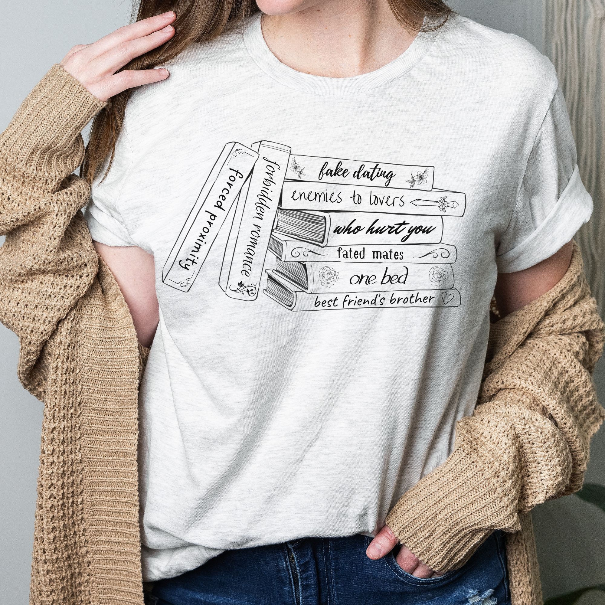 Book Tropes Shirt Romance Reader Tshirt Gift for Book Lover - Etsy