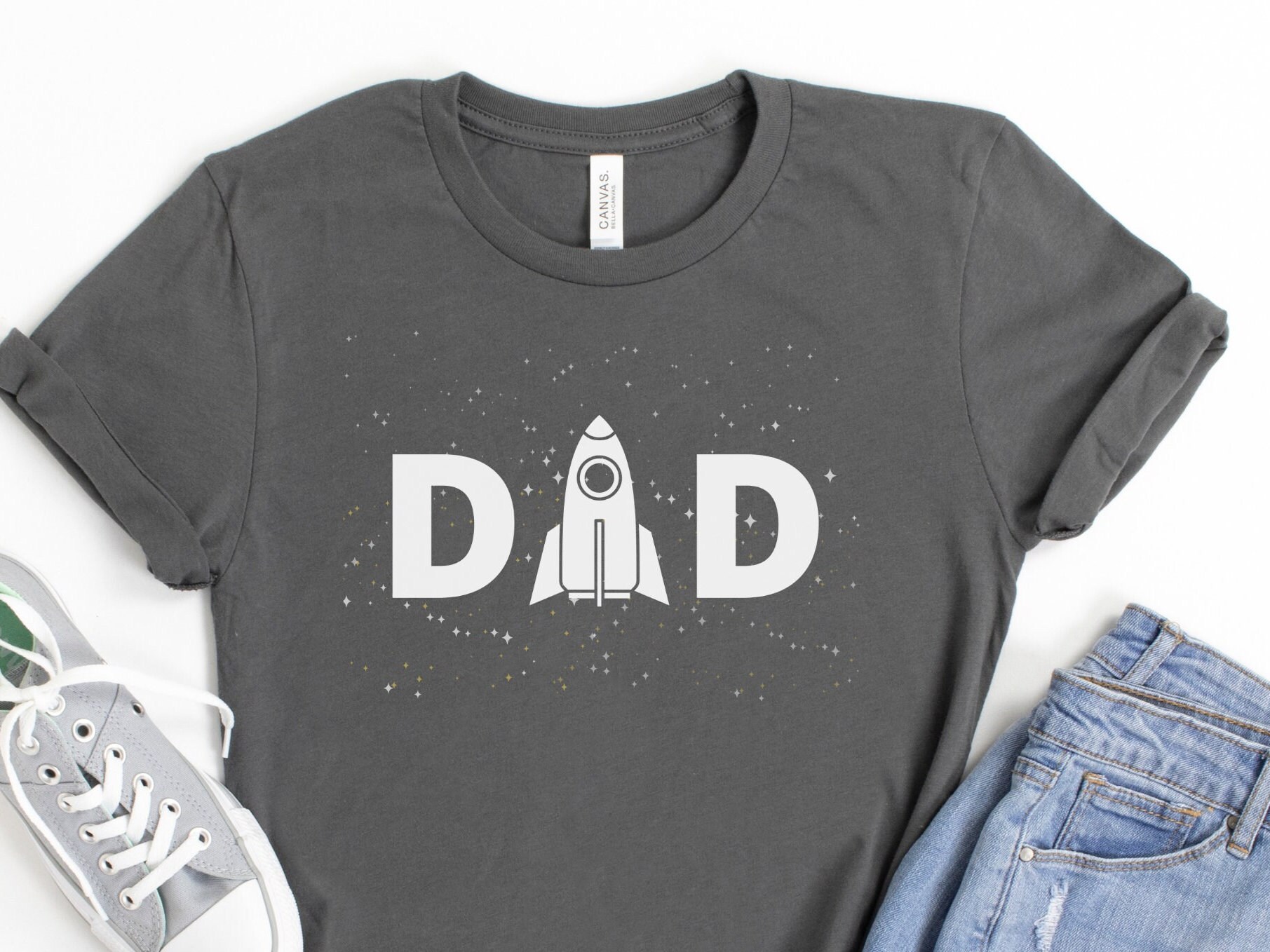 Space Theme DAD Shirt | Father's Day Space Shirt | Space Gift for Dad ...