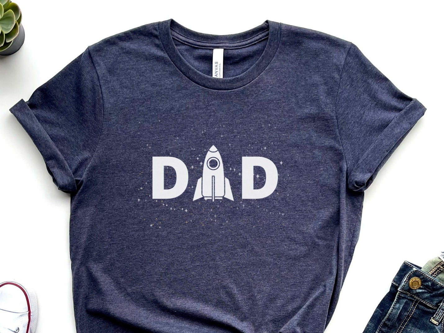 Space Theme DAD Shirt | Father's Day Space Shirt | Space Gift for Dad ...