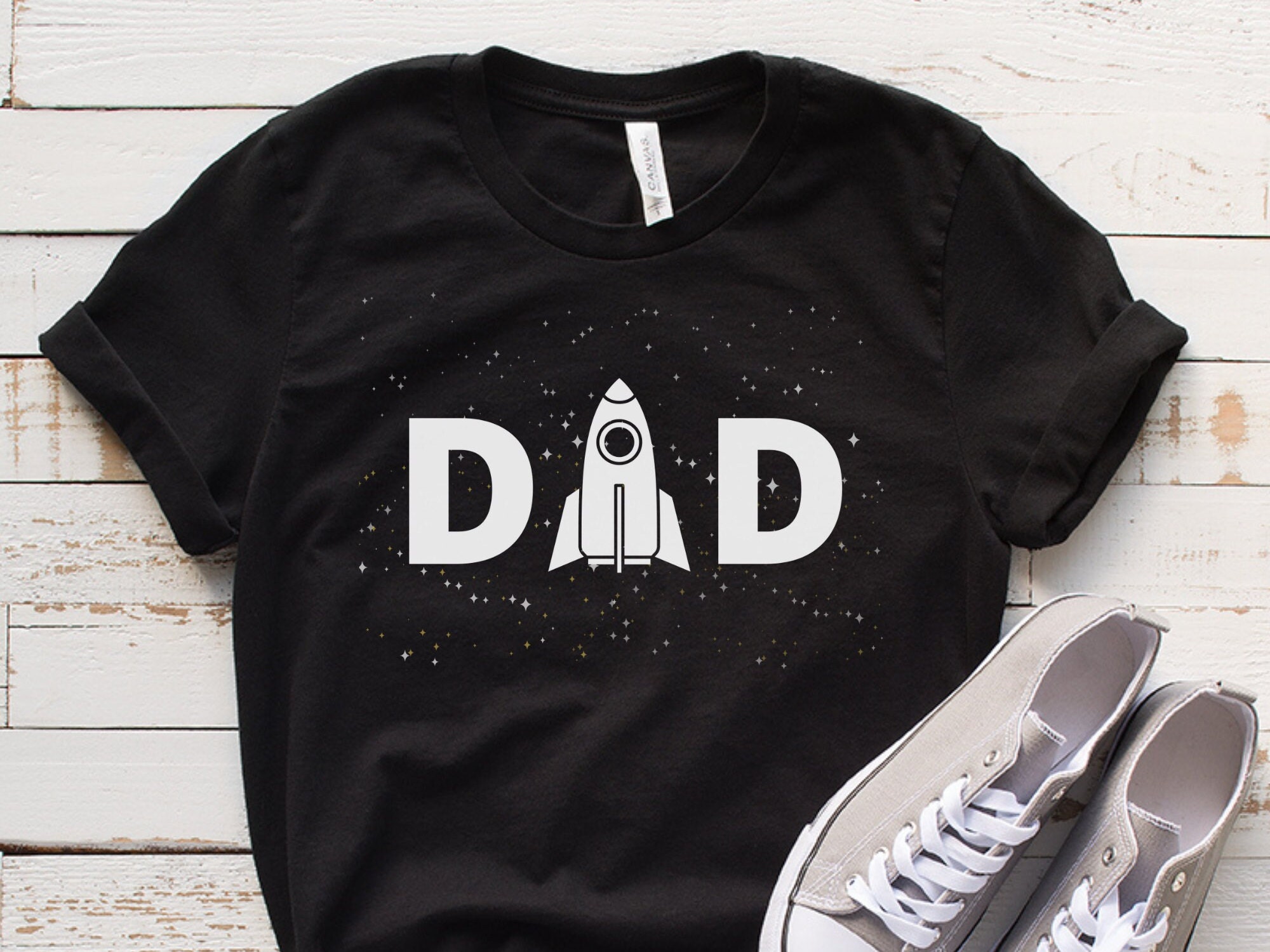 Space Theme DAD Shirt | Father's Day Space Shirt | Space Gift for Dad ...