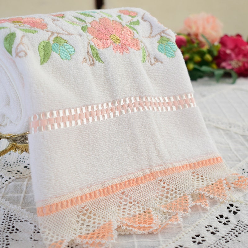 Towel With Lace - Etsy