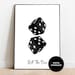 Dice Wall Art, Dice Print, Dice Poster Retro Dice Roll, Dice Quirky ...