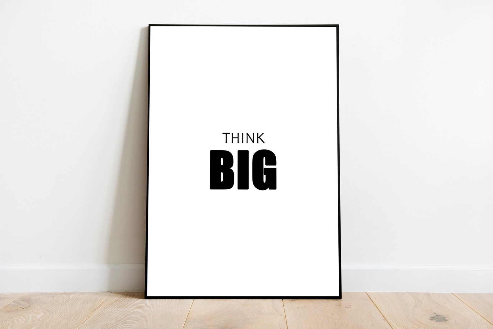 Think Big Wall Art, Living Room Wall Art, Motivational Art, Office ...