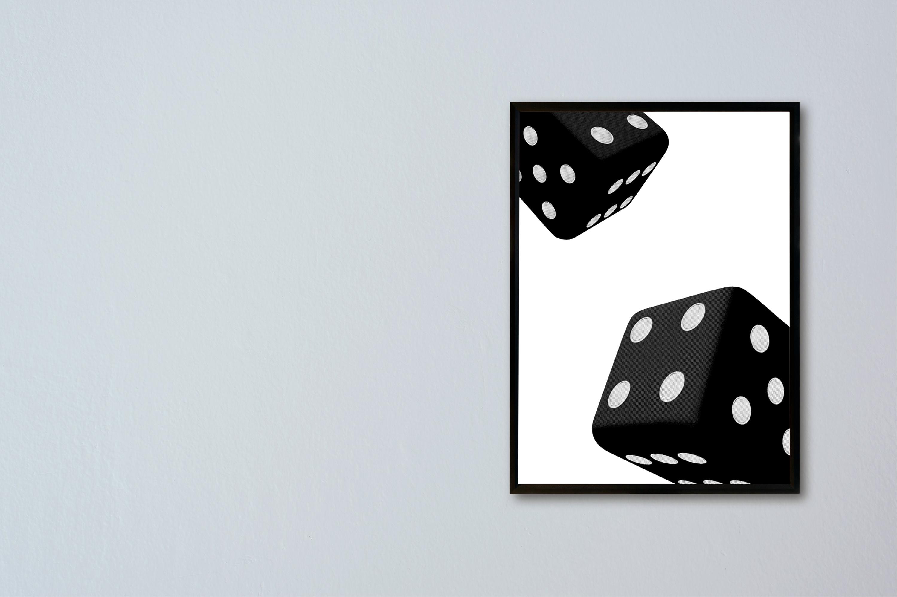 Dice Wall Art, Dice Print, Dice Poster Retro Dice Roll, Dice Quirky ...