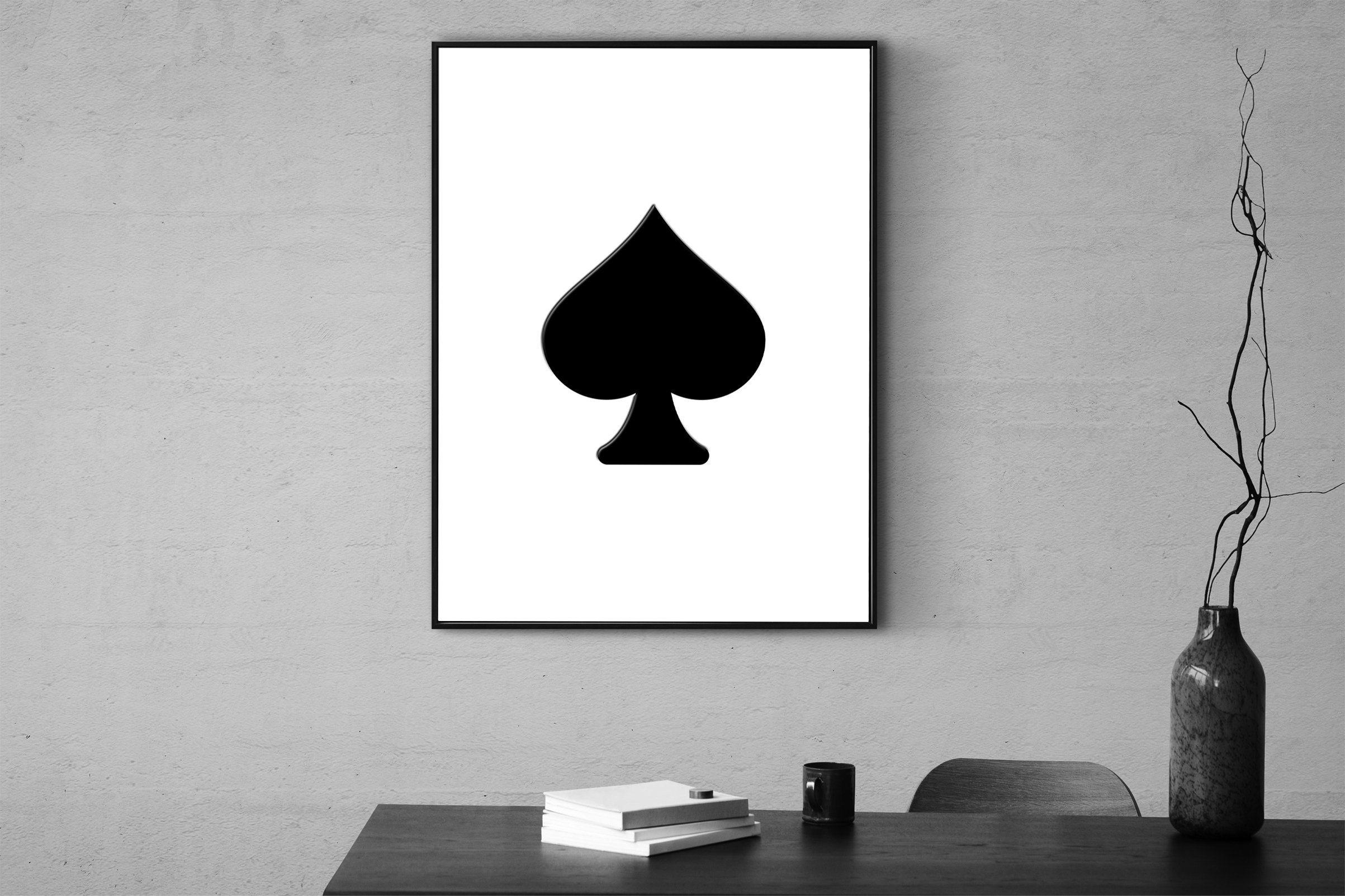 Spade Wall Art Playing Cards Wall Art Playing Cards Wall Art - Etsy UK
