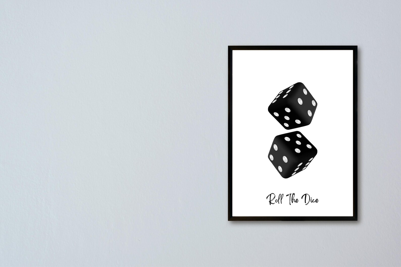 Dice Wall Art, Dice Print, Dice Poster Retro Dice Roll, Dice Quirky ...