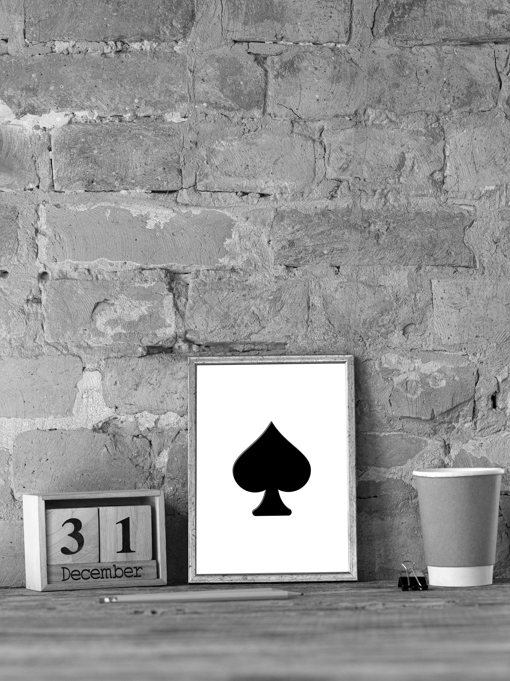 Spade Wall Art Playing Cards Wall Art Playing Cards Wall Art - Etsy UK