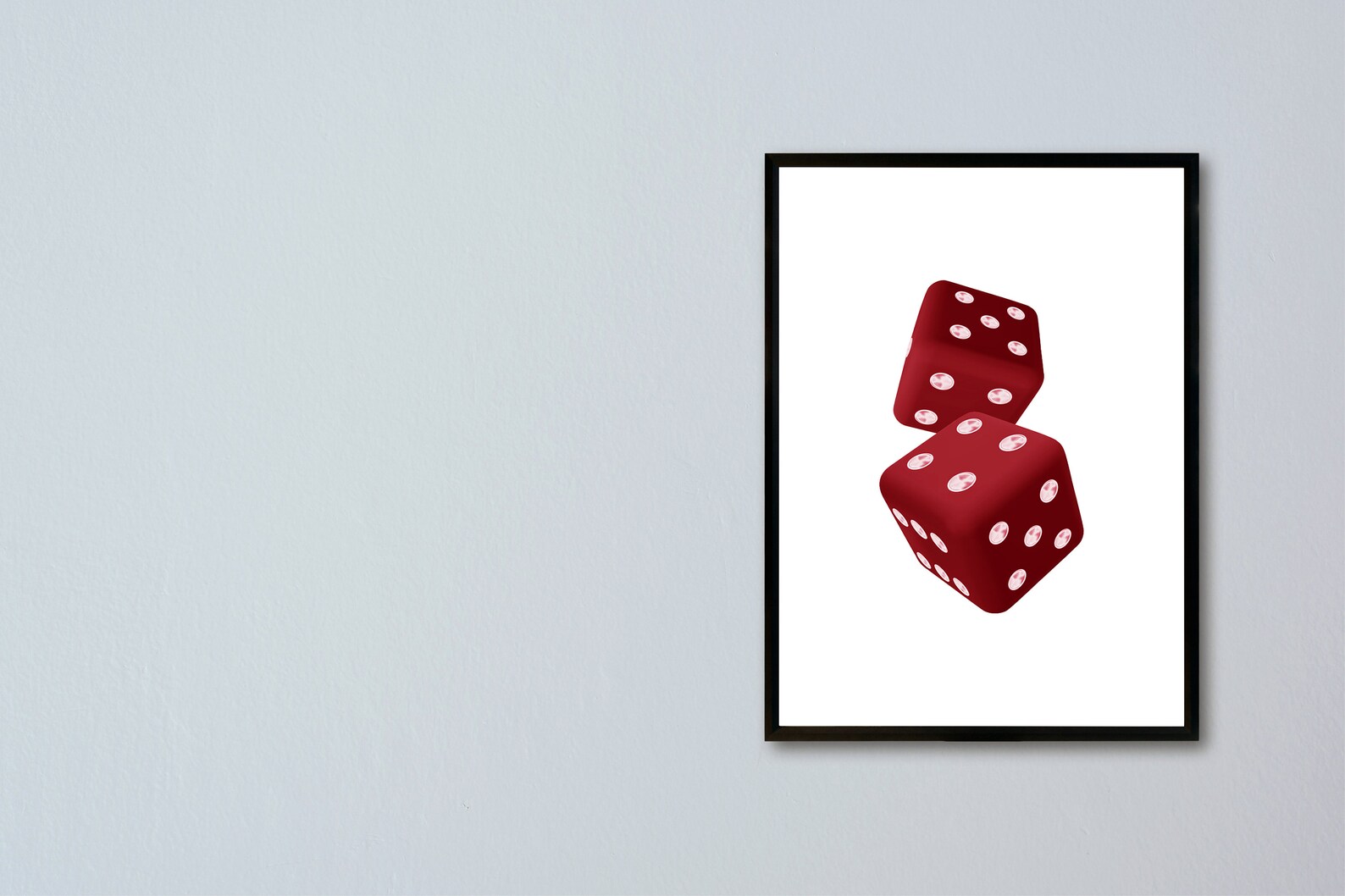 Dice Wall Art, Dice Print, Dice Poster Retro Dice Roll, Dice Quirky ...