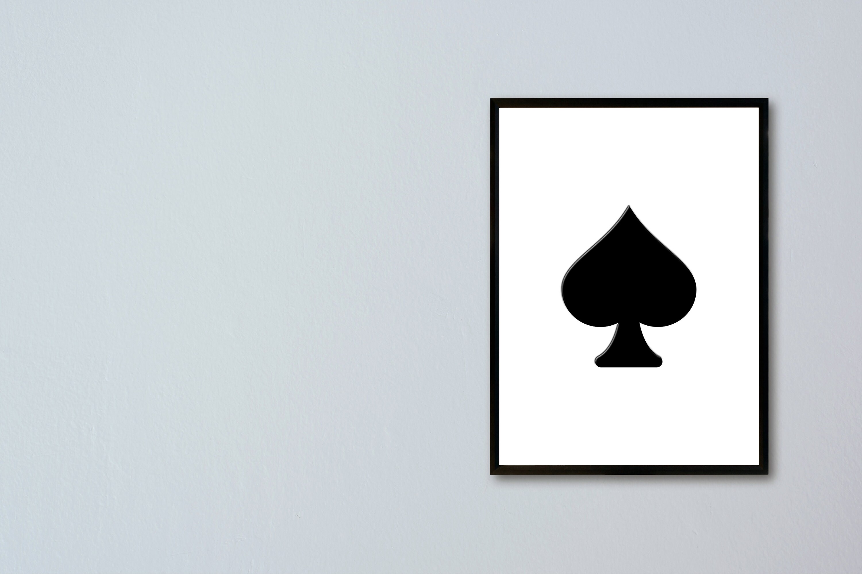 Spade Wall Art Playing Cards Wall Art Playing Cards Wall Art - Etsy UK