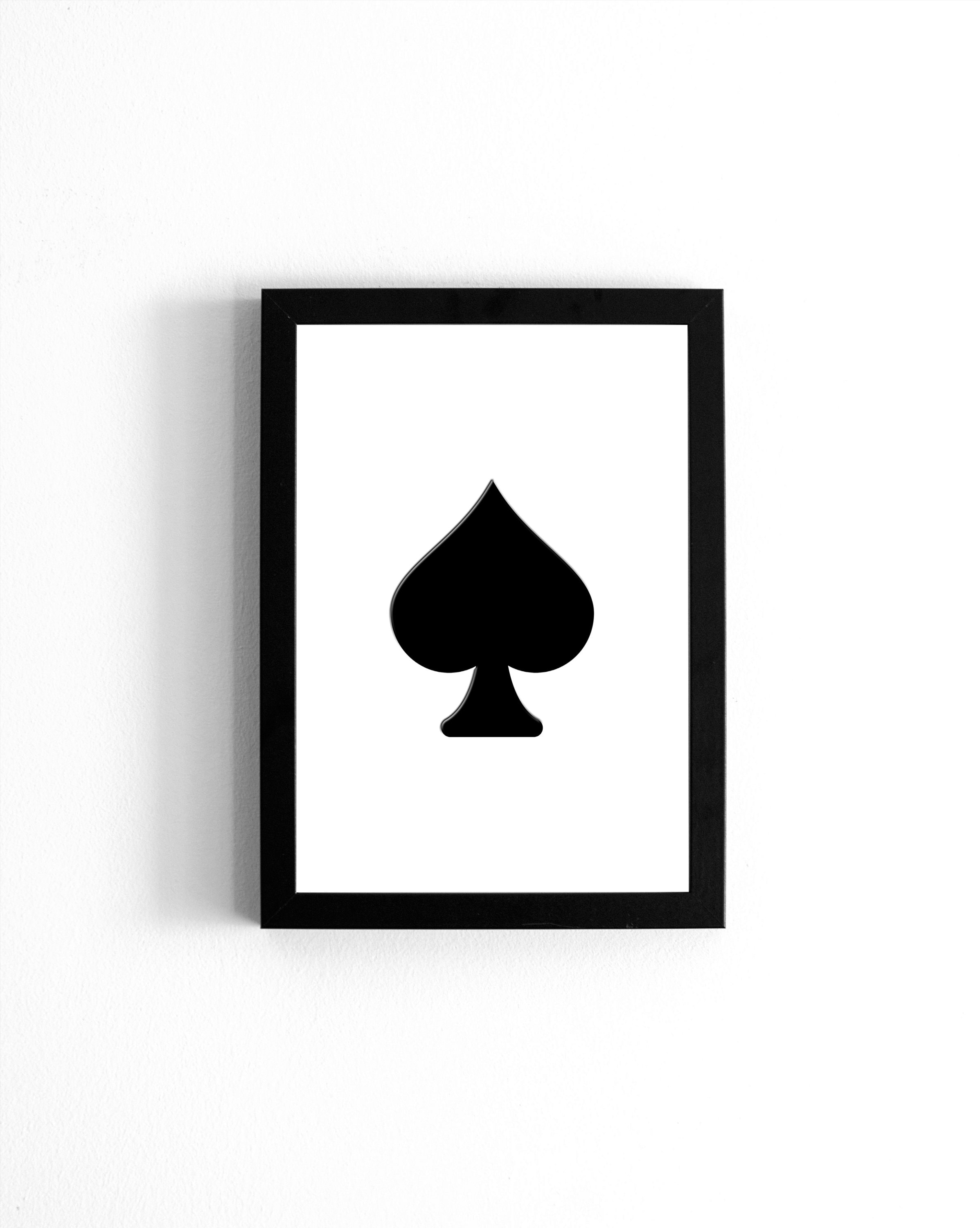 Spade Wall Art Playing Cards Wall Art Playing Cards Wall Art - Etsy UK