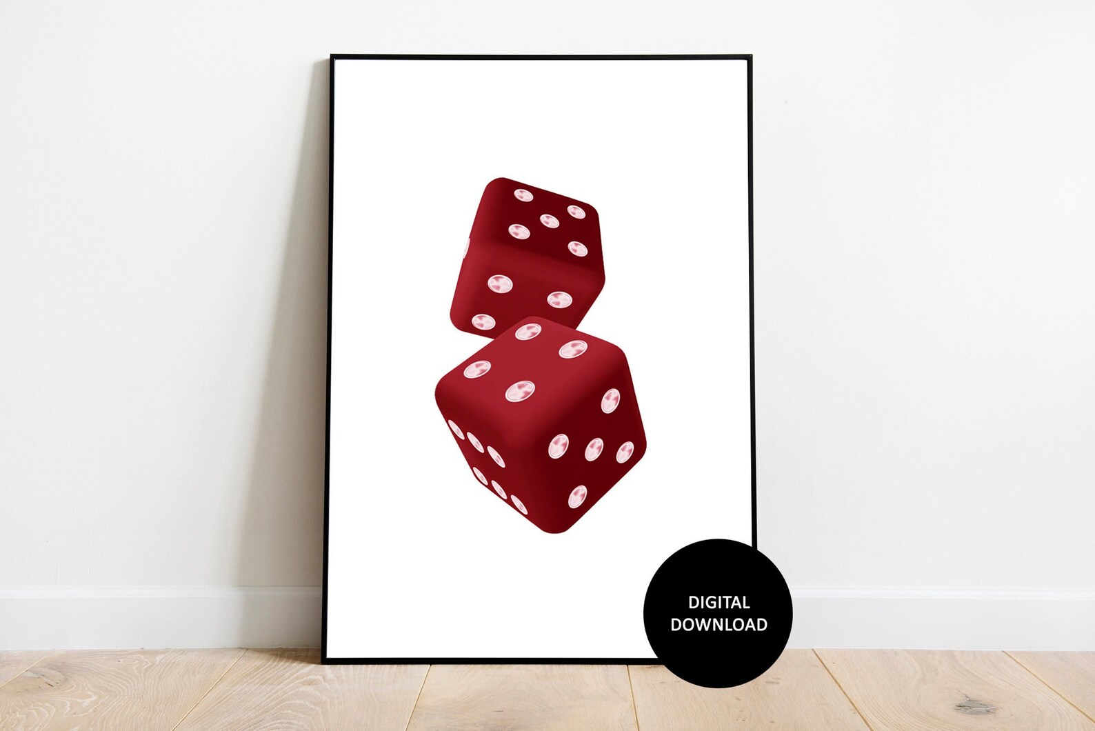 Dice Wall Art, Dice Print, Dice Poster Retro Dice Roll, Dice Quirky ...