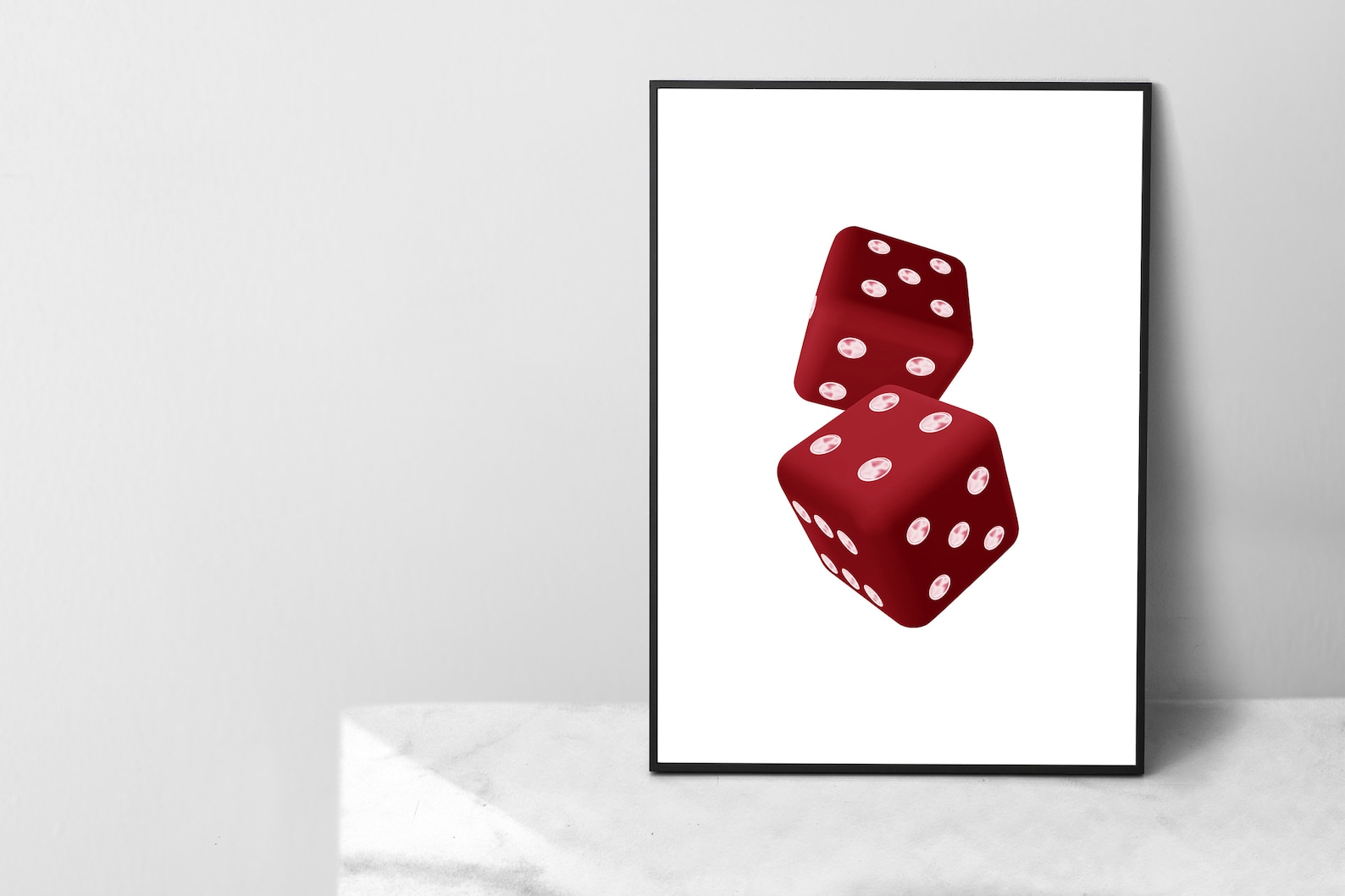 Dice Wall Art, Dice Print, Dice Poster Retro Dice Roll, Dice Quirky ...