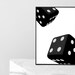 Dice Wall Art, Dice Print, Dice Poster Retro Dice Roll, Dice Quirky ...