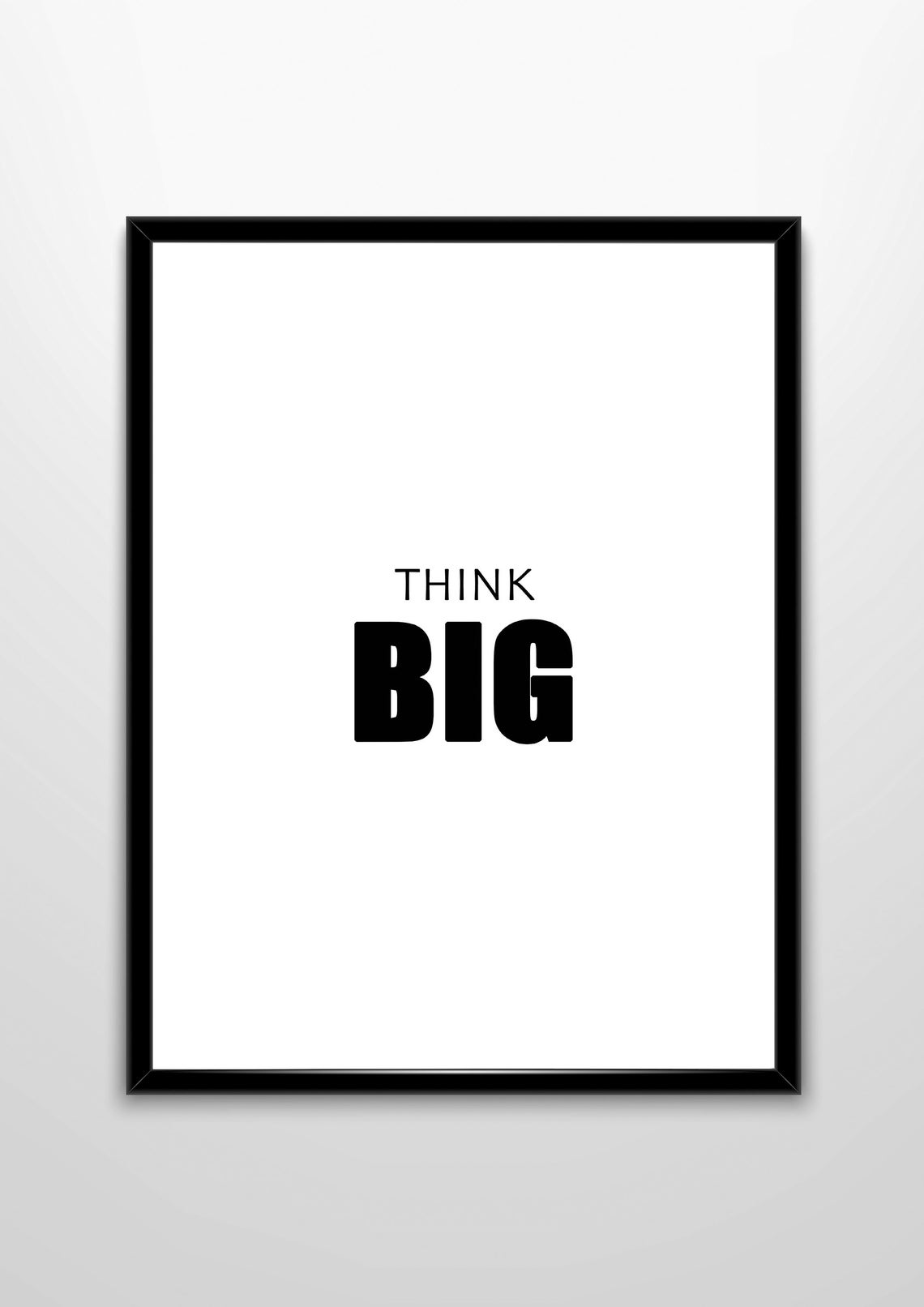 Think Big Wall Art, Living Room Wall Art, Motivational Art, Office ...
