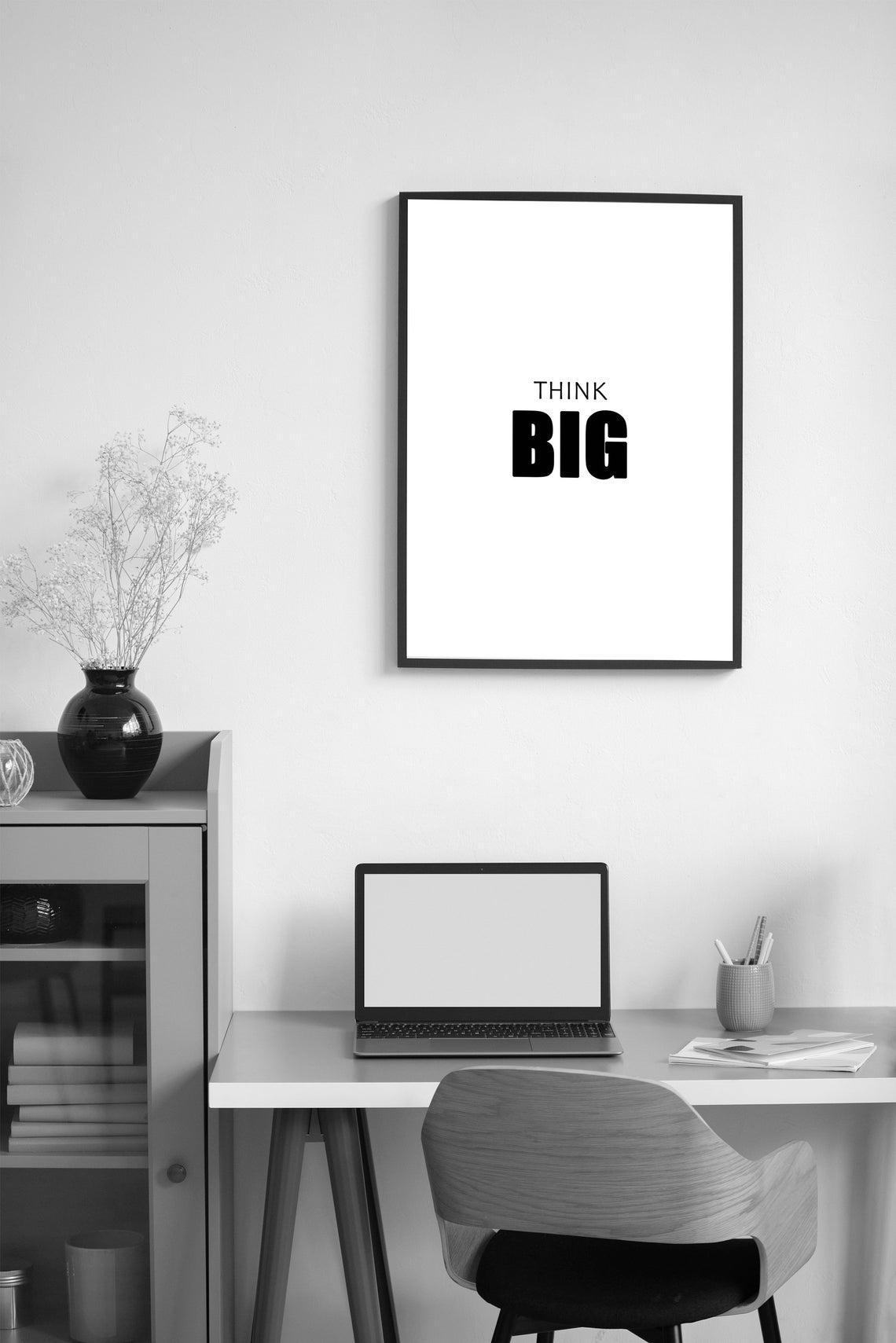 Think Big Wall Art Living Room Wall Art Motivational Art - Etsy