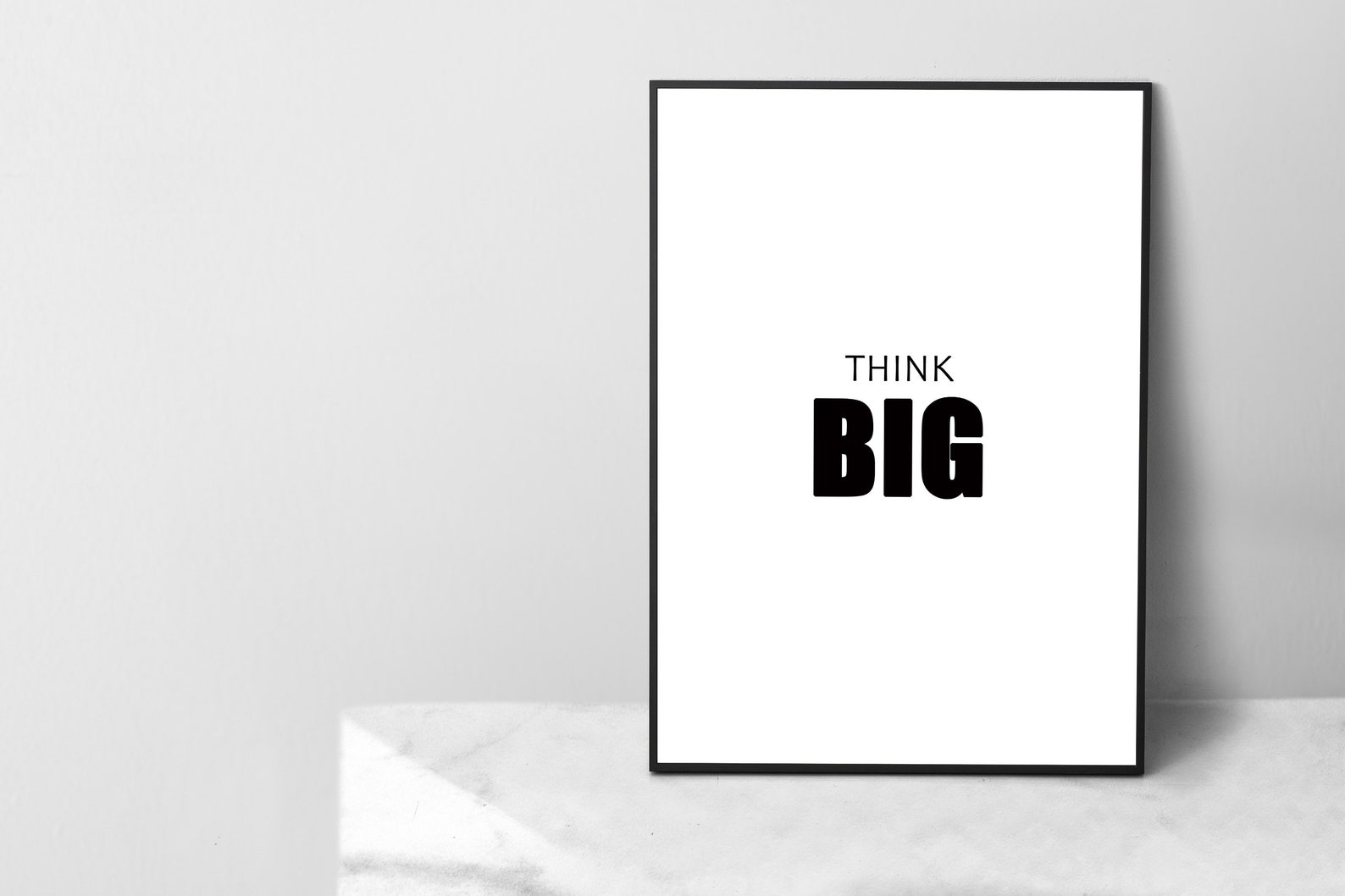 Think Big Wall Art, Living Room Wall Art, Motivational Art, Office ...