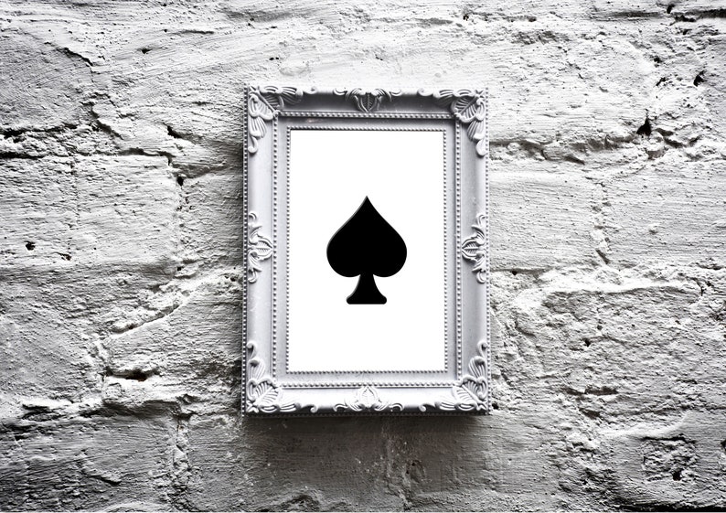Spade Wall Art Playing Cards Wall Art Playing Cards Wall Art - Etsy UK
