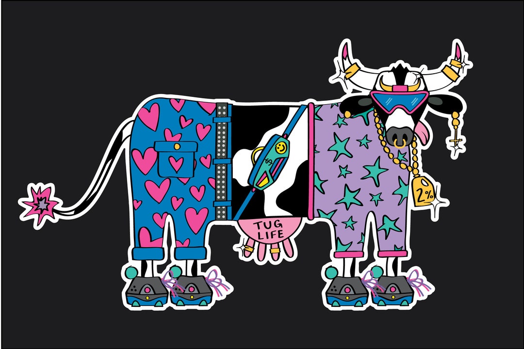 Fresh Milk Cool Cow T-shirt - Etsy