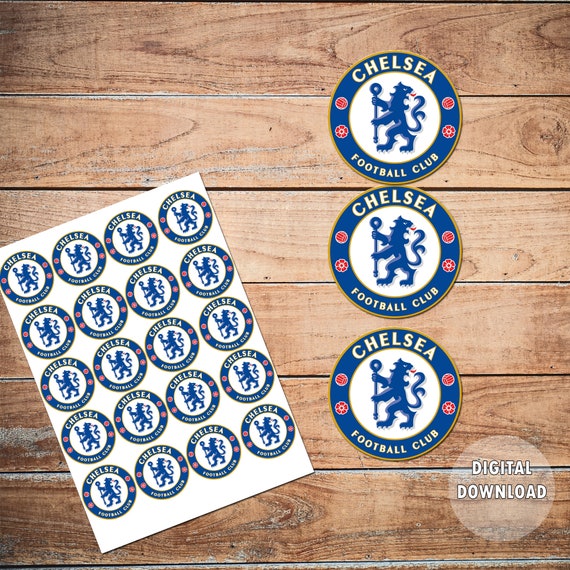 Chelsea FC Printable Cupcake Toppers - Etsy