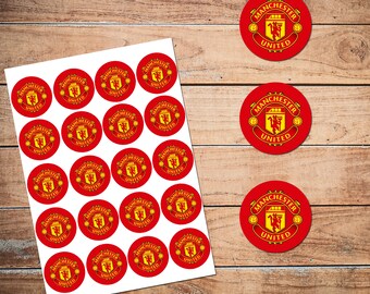 Manchester United Cupcake Topper - Etsy UK