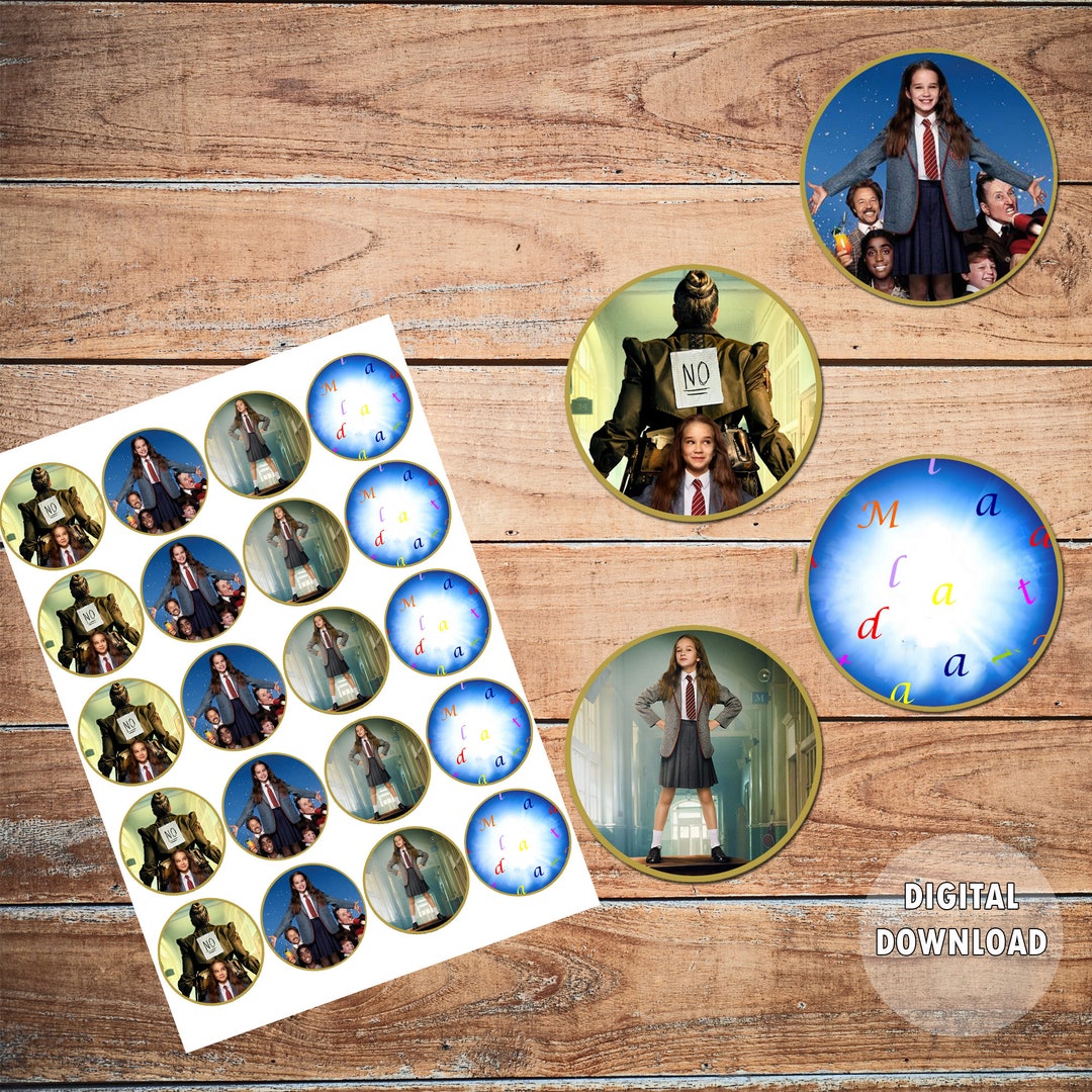 Matilda the Musical Cupcake Toppers, , Matilda the Musical Birthday ...