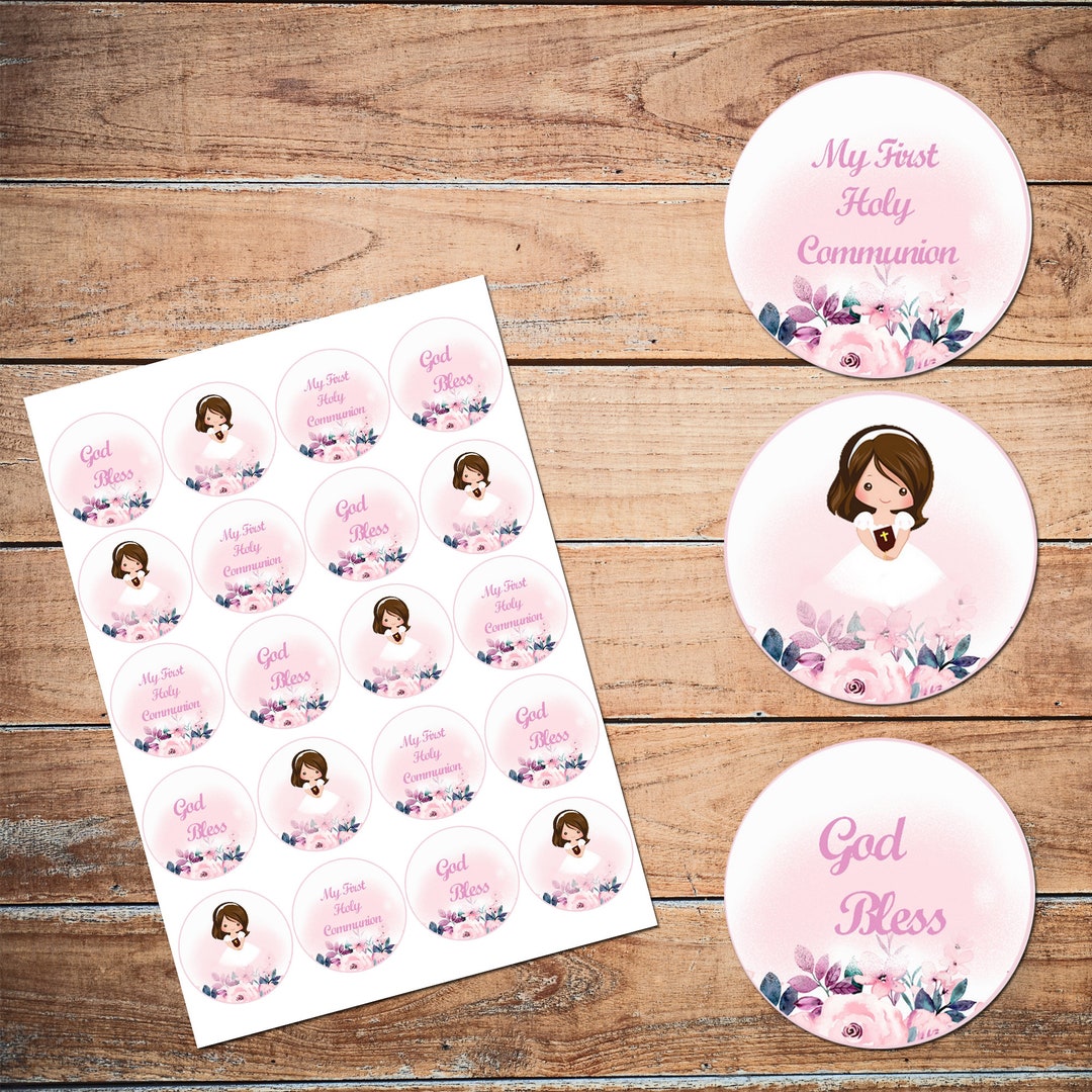 Communion Cupcake Toppers, Holy Communion Cupcake Toppers, First Holy ...