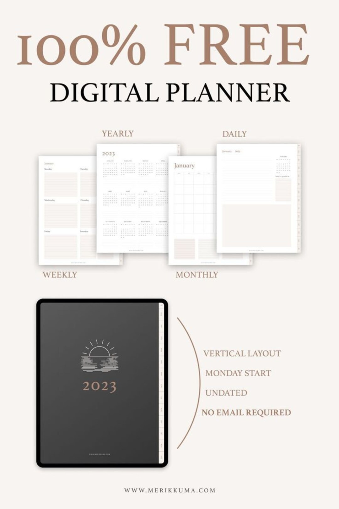 Digital Planner 2023 - Etsy