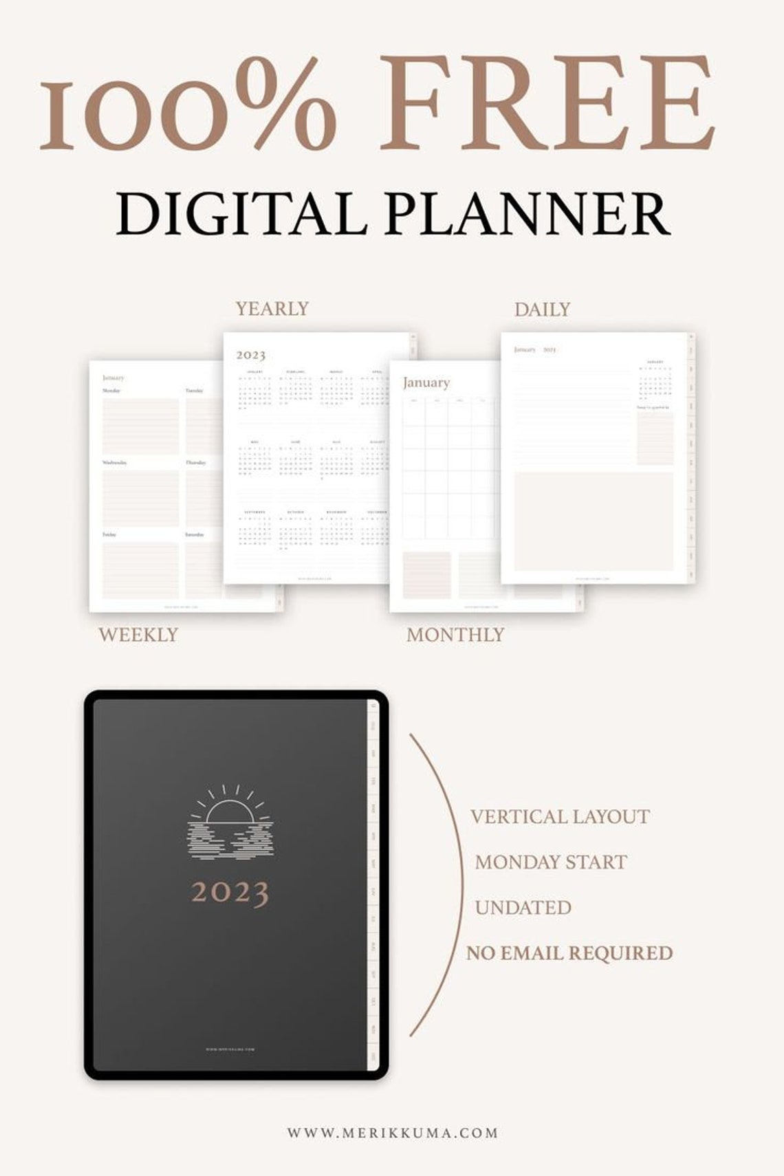 Digital Planner 2023 - Etsy