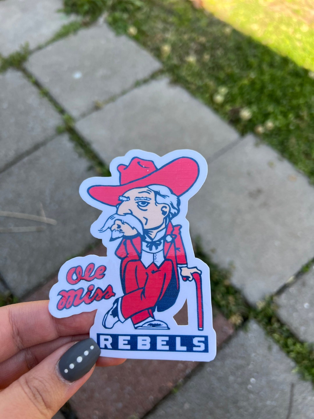 Ole Miss Rebelman Inspired Sticker - Etsy