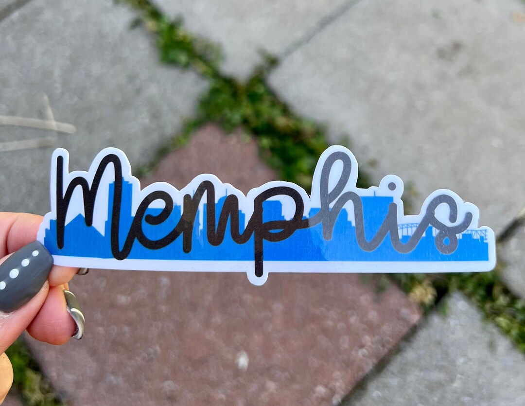 Memphis Skyline Sticker/ Laptop Decal - Etsy