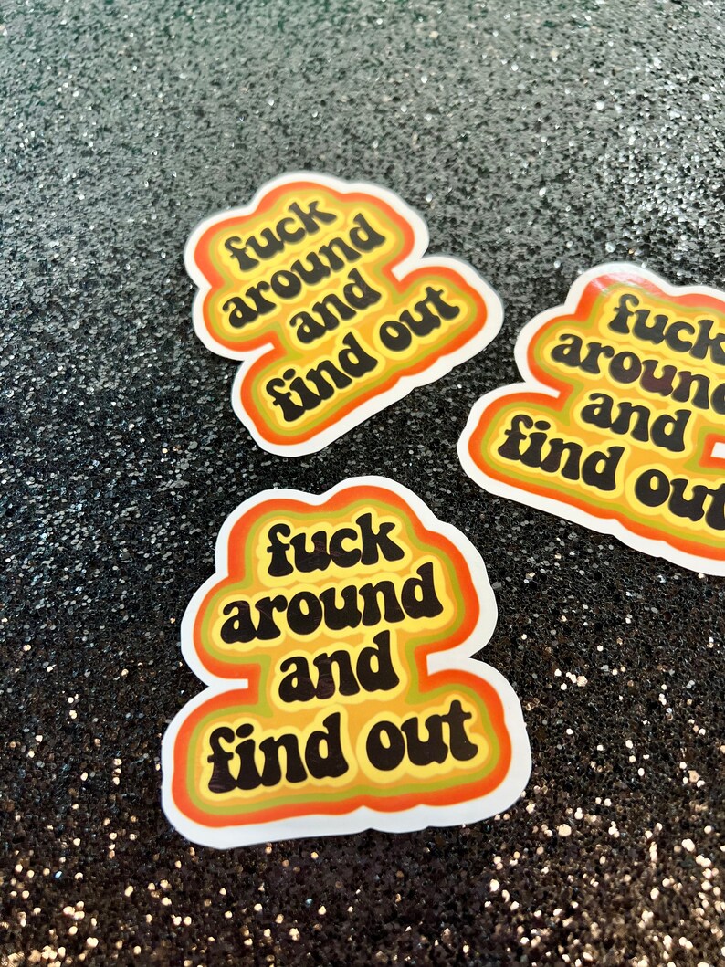 Fck Around and Find Out Retro Sticker - Etsy