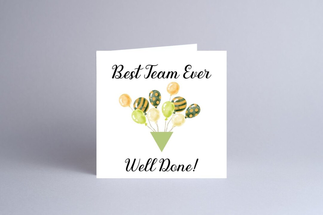 Best Team Ever Card. Team Thank You Card Employee Thank You - Etsy