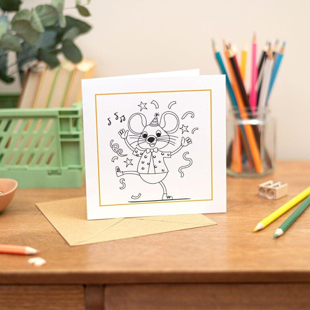 Kids Colouring in Card, Colour in Cards, Colouring Cards for Children ...