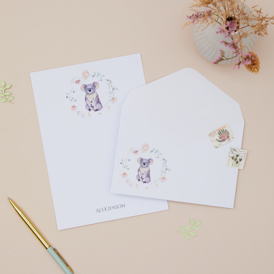 Personalised Letter Writing Set: A5 Stationery With Envelopes - Etsy
