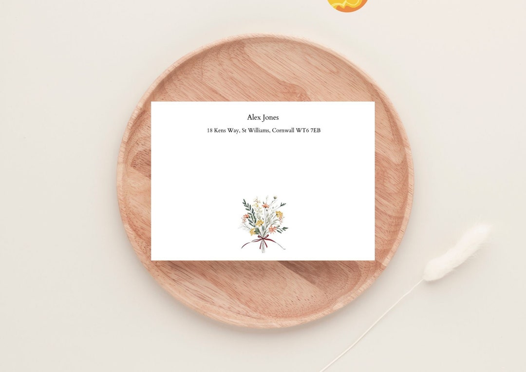 Watercolour A6 Flat Notelets, Personalised Flat A6 Note Cards ...