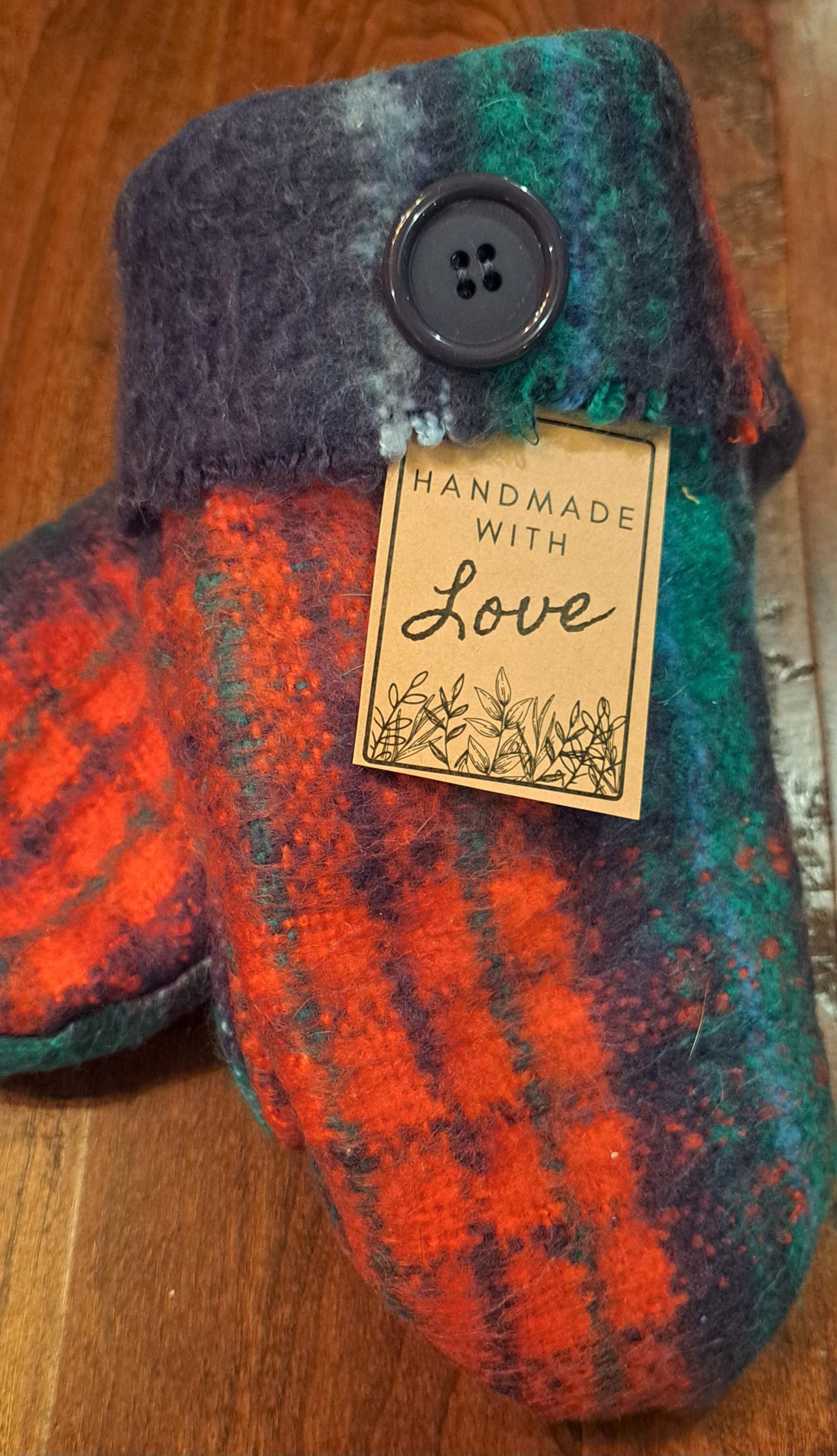 Vermont Made "bernie Mittens" - Upcycled Sweater Mittens Acrylic Wool ...