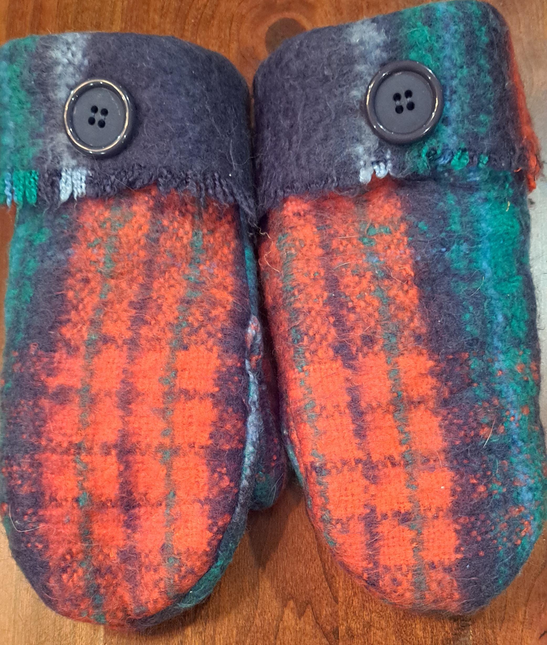 Vermont Made "bernie Mittens" - Upcycled Sweater Mittens Acrylic Wool ...